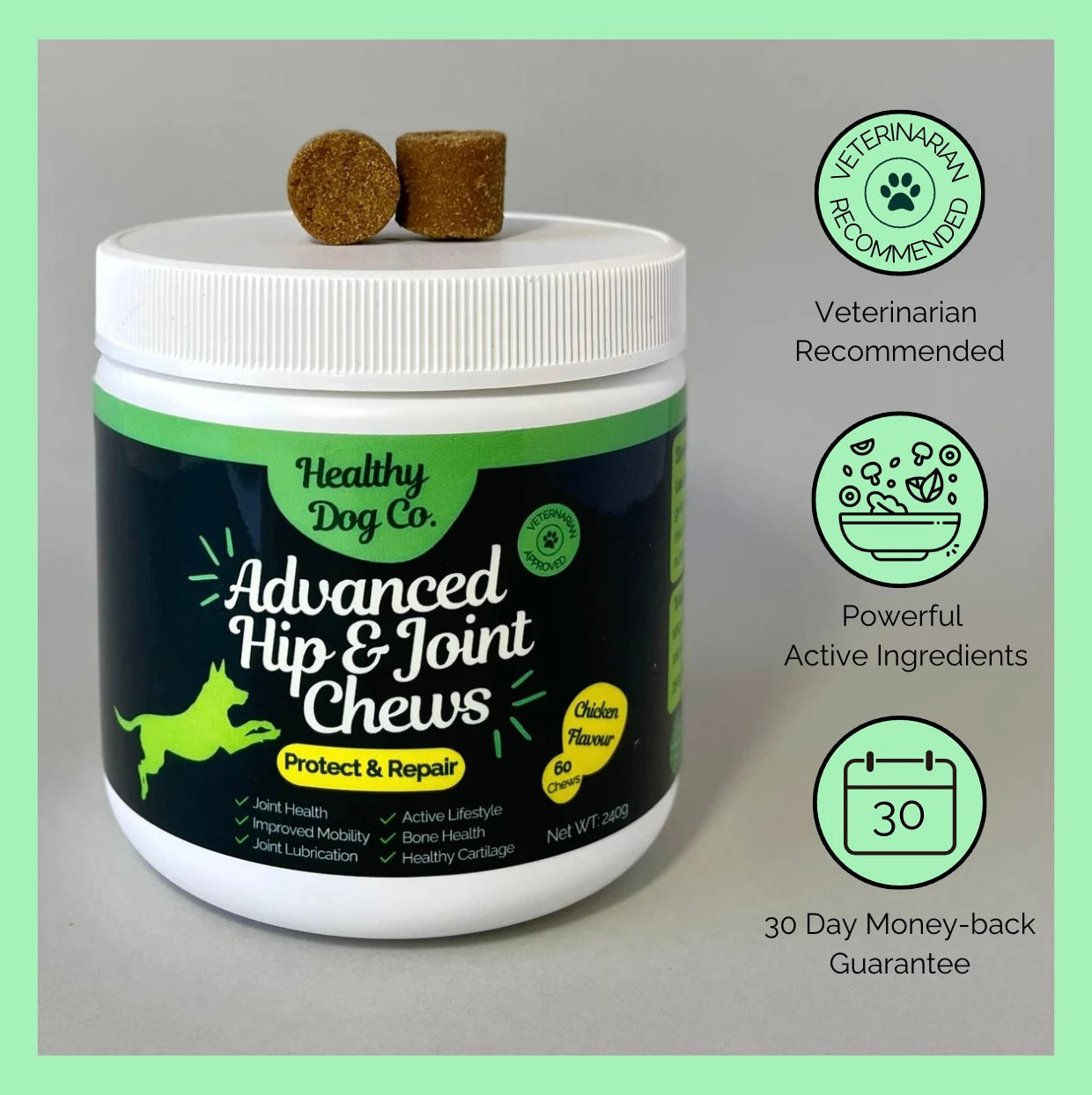 Advanced Hip & Joint Chew – Healthy Dog Co